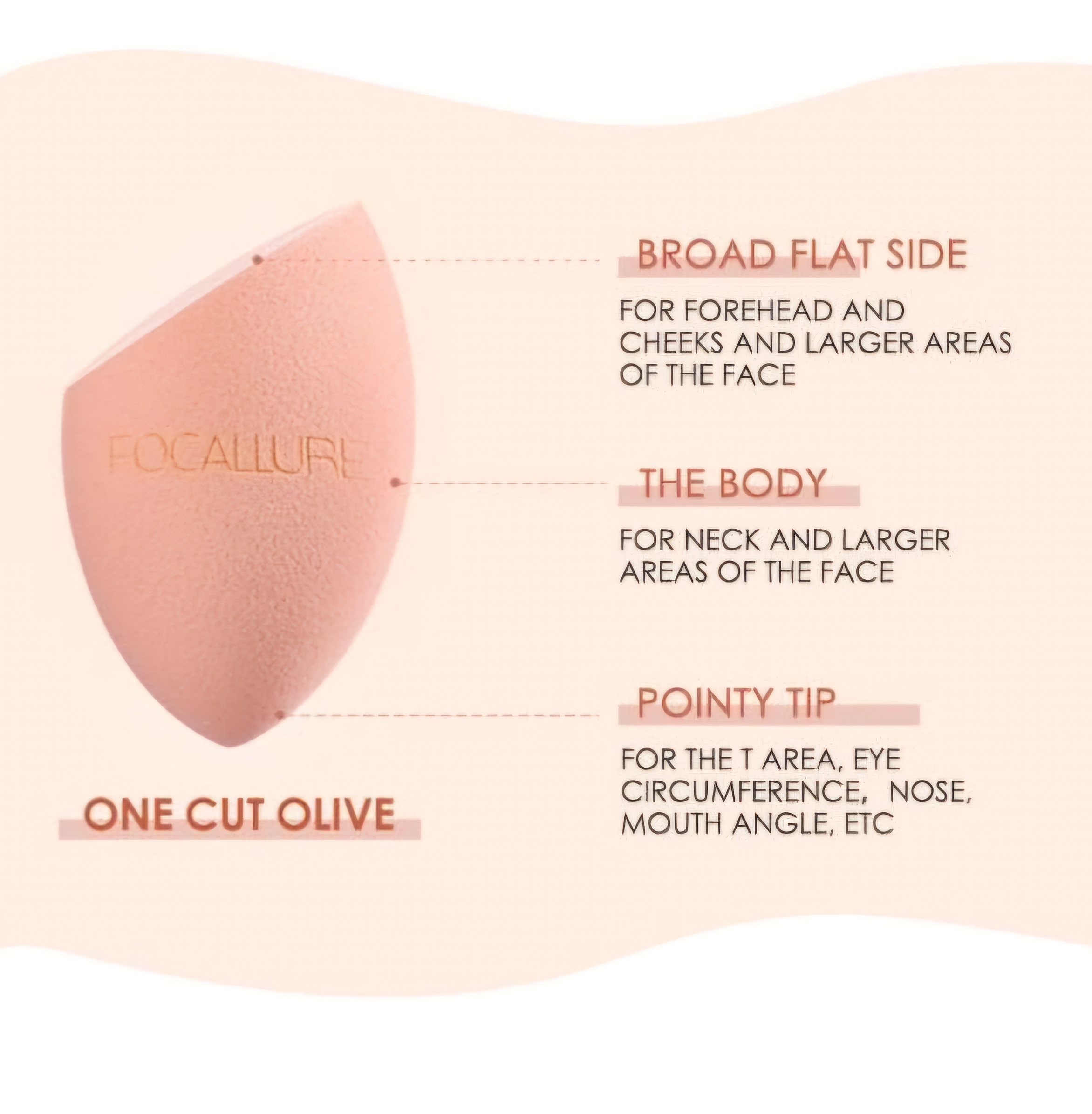 Focallure Match Max Sponge - Orange - UCANBE MAKEUP PAKISTAN